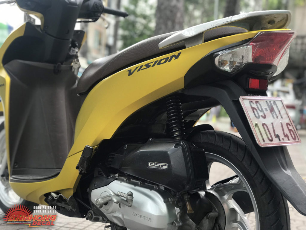 Vision Vàng Nhôm Xước - AH DECAL