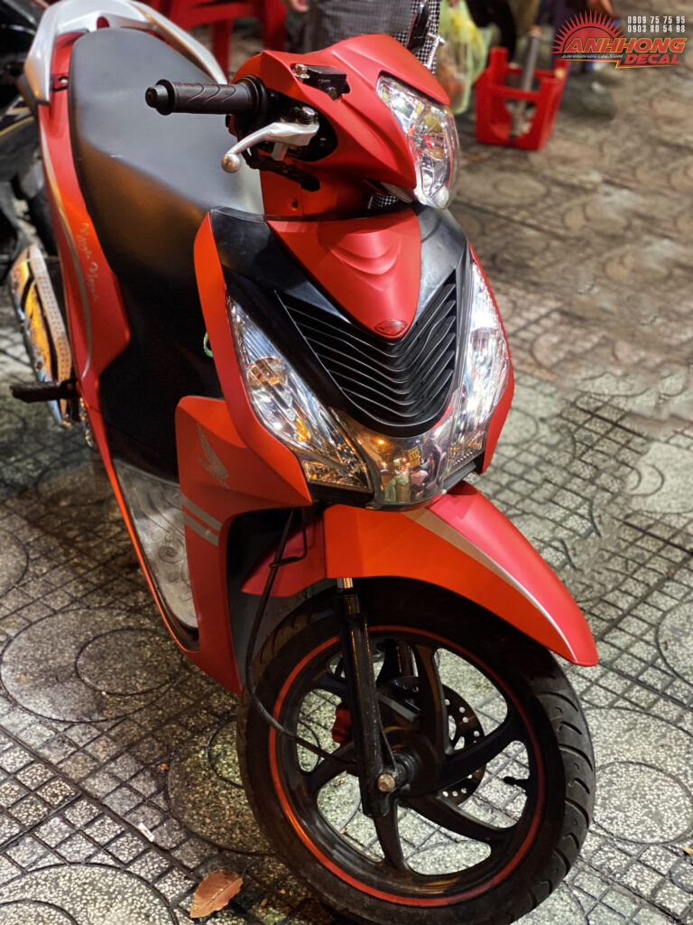 Dán Đổi Màu Vision Đỏ Matte - AH DECAL