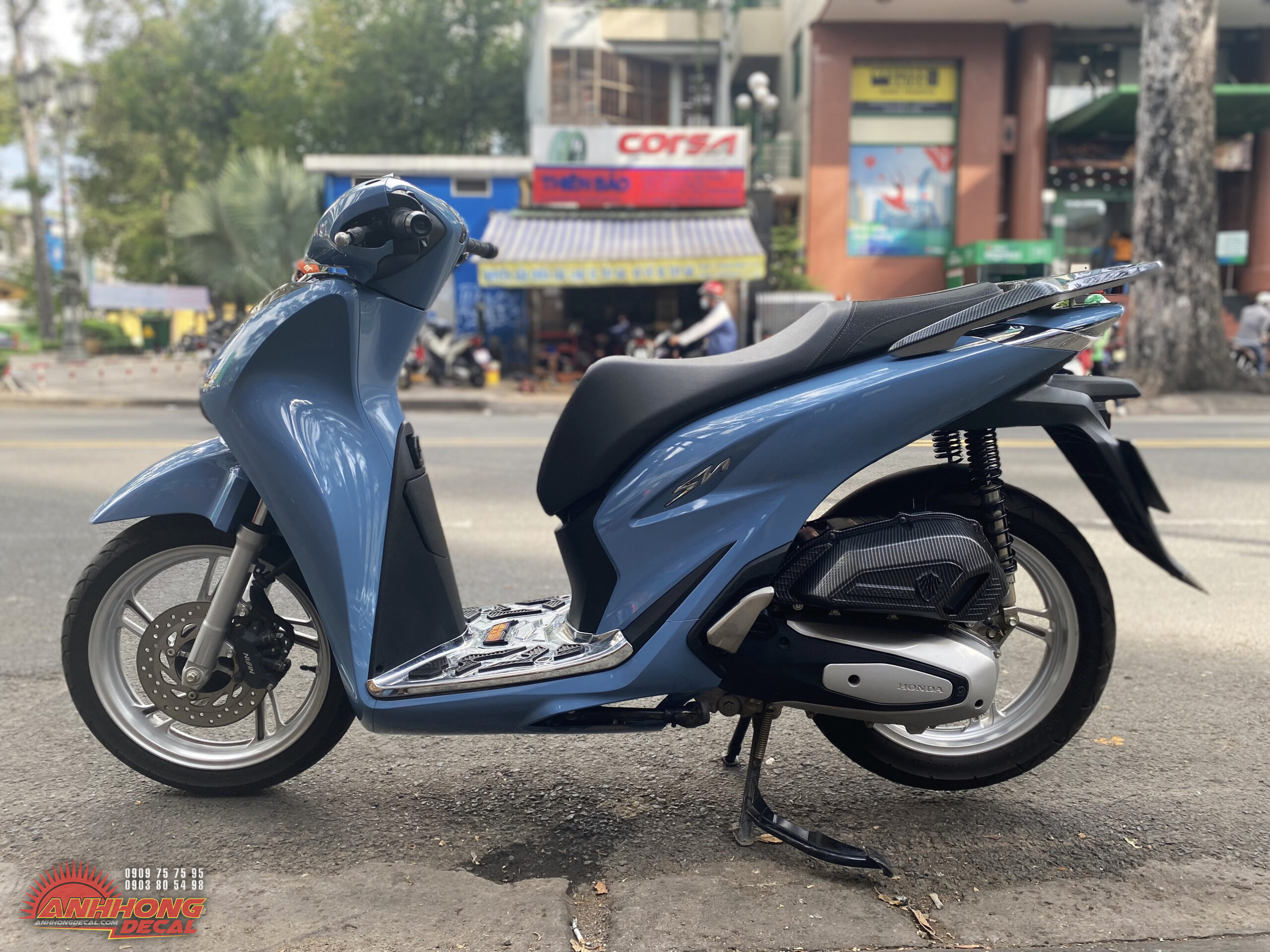 Dán Đổi Màu SH 2020 Xanh China Blue - AH DECAL