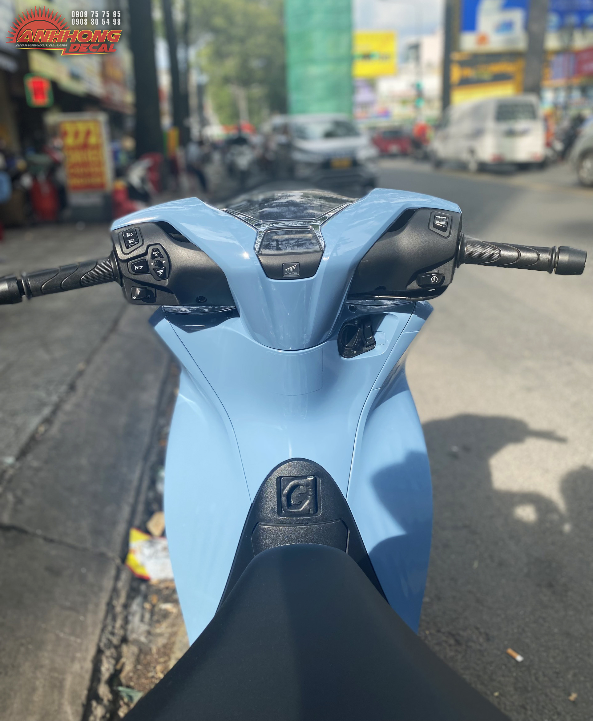 Dán Đổi Màu SH 2020 Xanh China Blue - AH DECAL