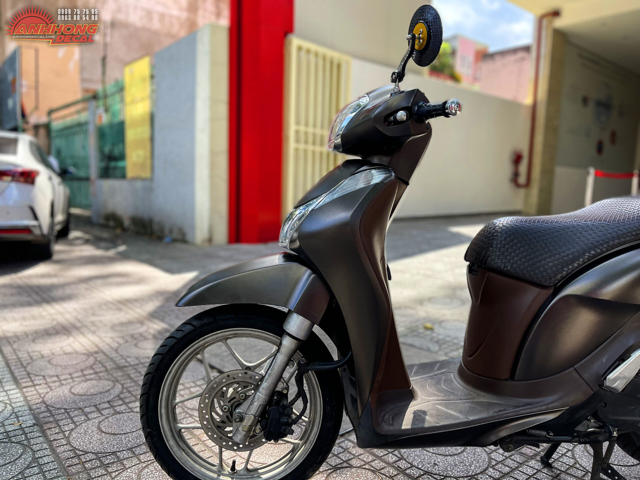 SH Mode Đen Matte Ánh Kim Cương - AH DECAL