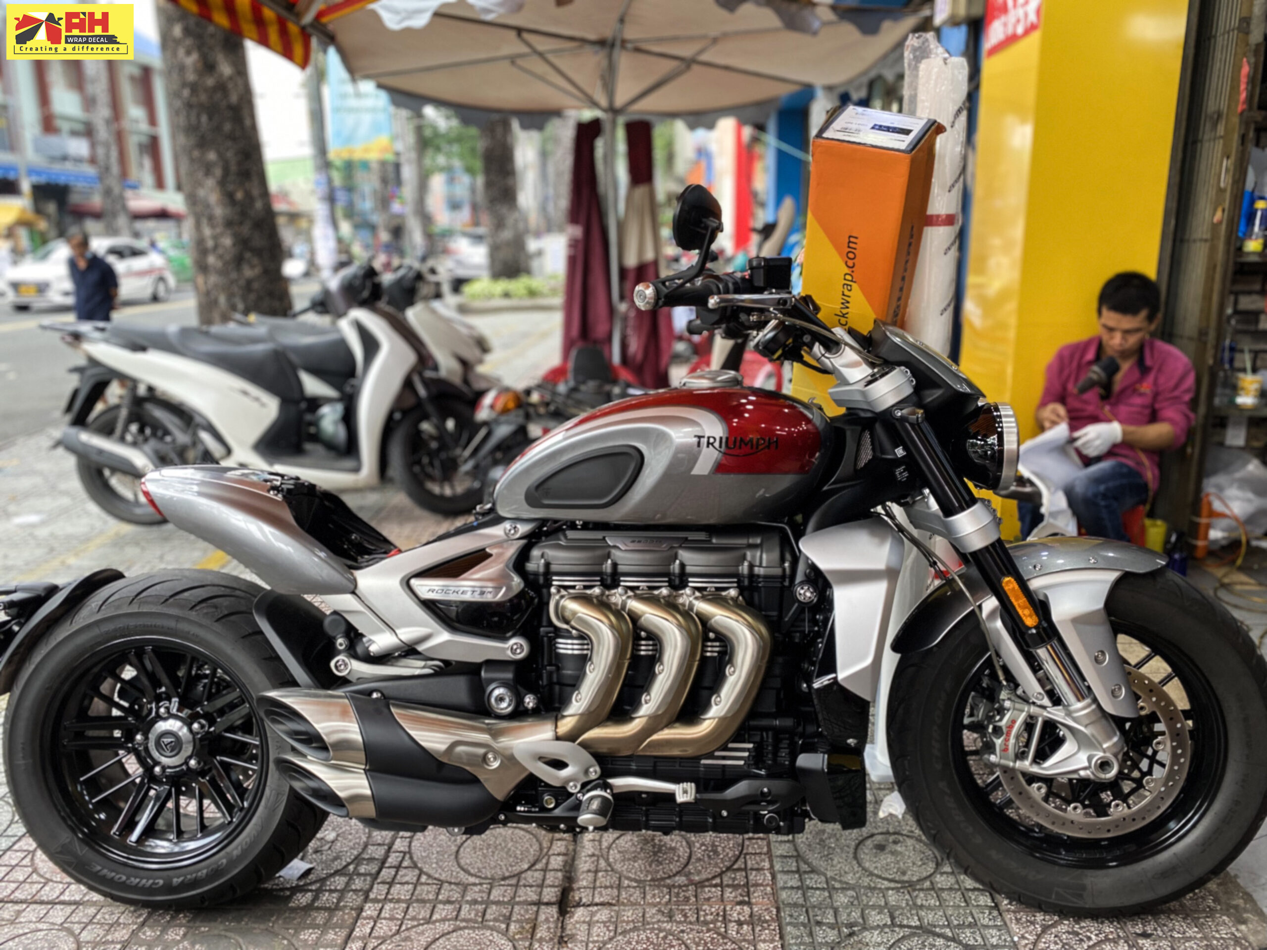 Triumph Rocket 3R PPF Teckwrap Cao Cấp - AH DECAL