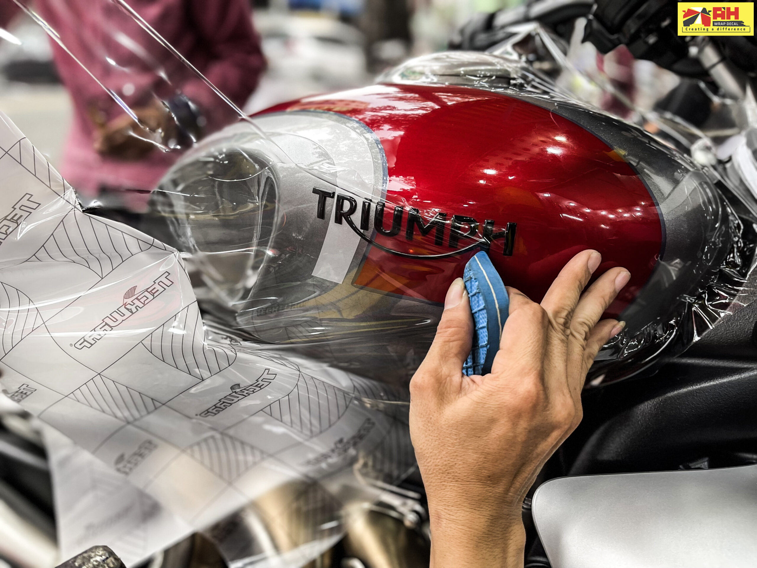 Triumph Rocket 3R PPF Teckwrap Cao Cấp - AH DECAL