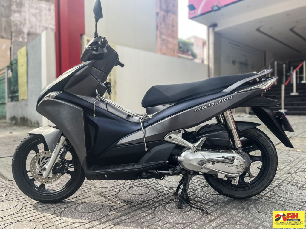 Dán Đổi Màu Xe AB 2012 Xám Xước Phối Đen Mờ - AH DECAL