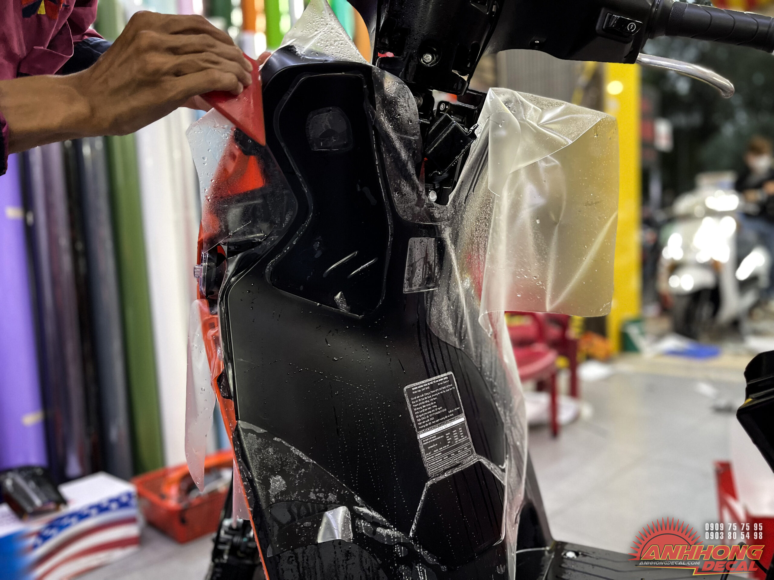 Quantum Dat Bike PPF TPU Mờ DOPON Cao Cấp - AH DECAL
