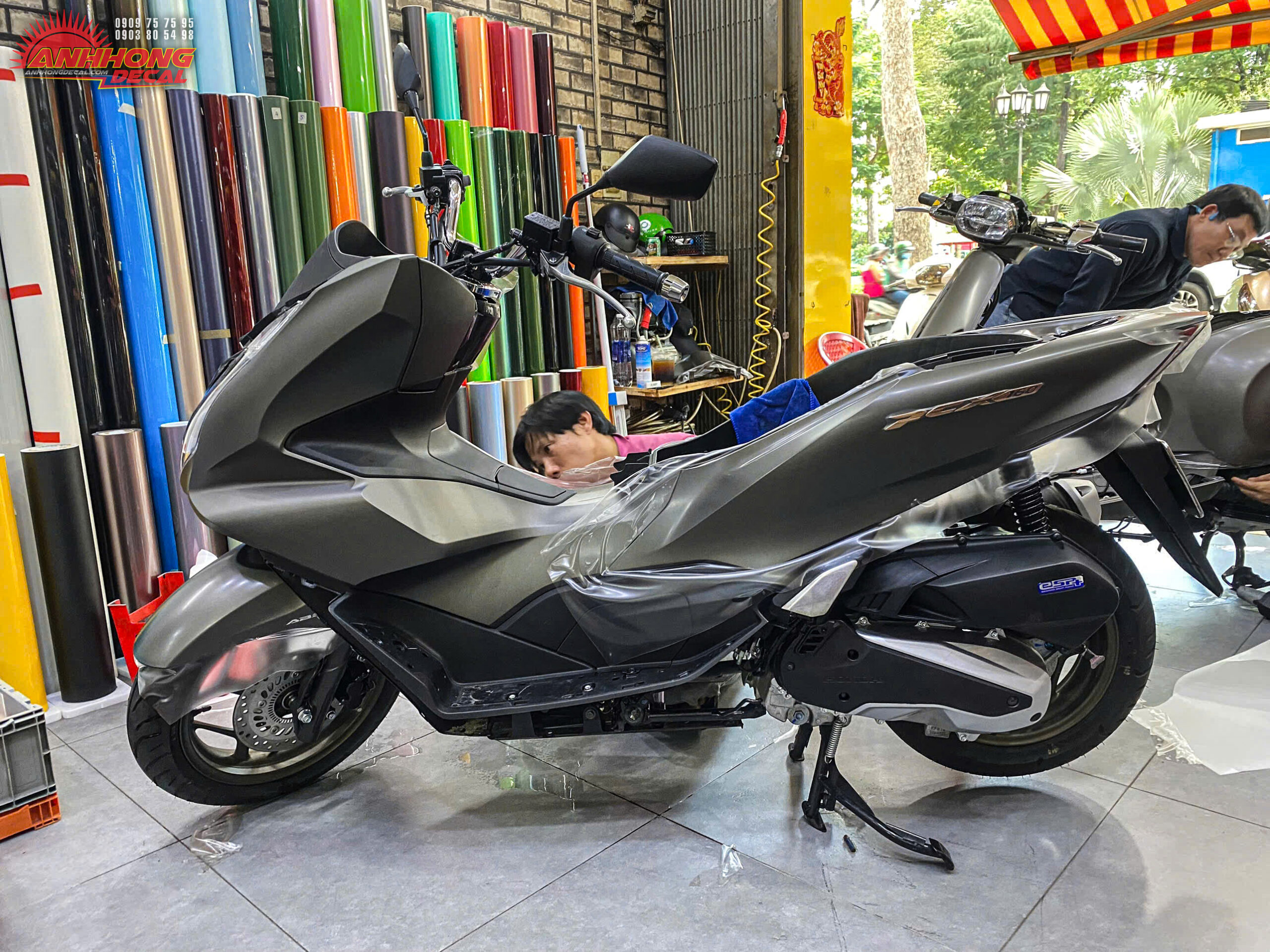 Honda PCX 160 2024 PPF TPU Matte VESLEE Cao Cấp - AH DECAL