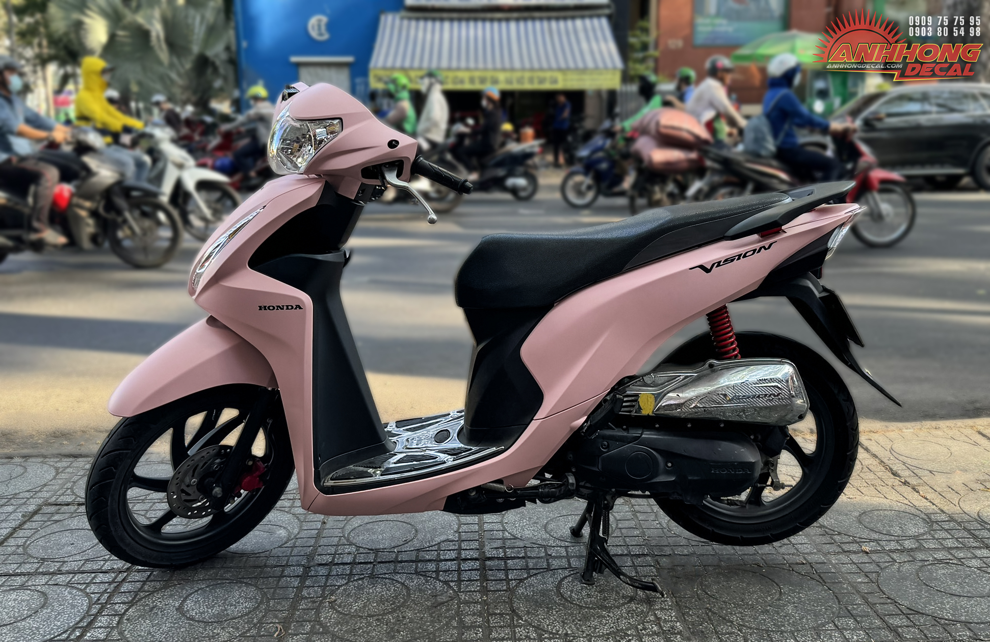 Vision 2019 Hồng Nhạt Matte - AH DECAL
