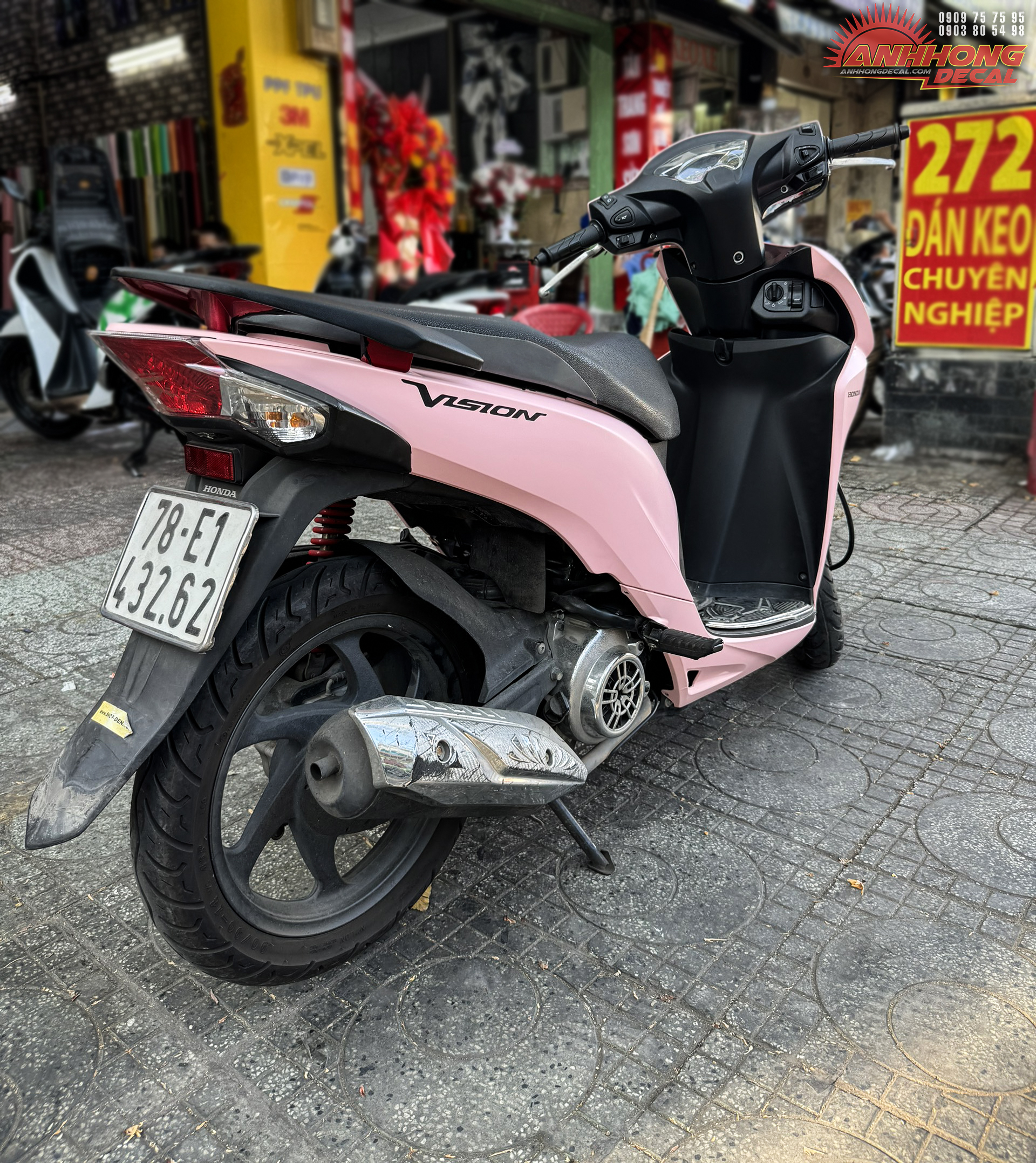 Vision 2019 Hồng Nhạt Matte - AH DECAL