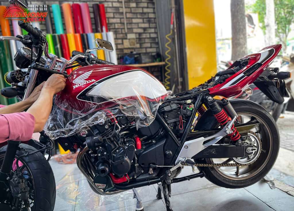 Honda CB400 PPF TPU Bóng Cao Cấp - AH DECAL
