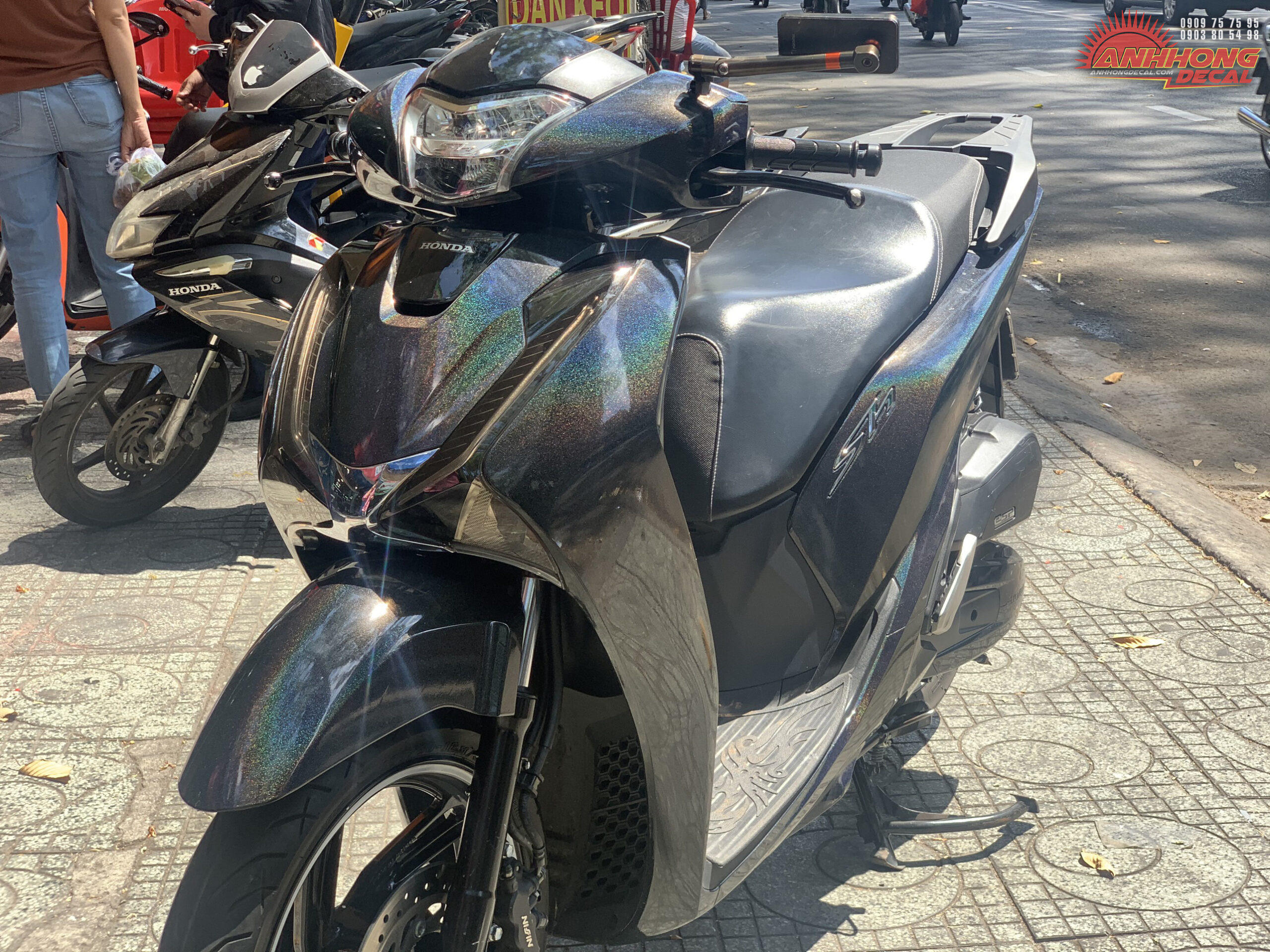 SH 2019 Đen Laser Ánh 7 Sắc - AH DECAL