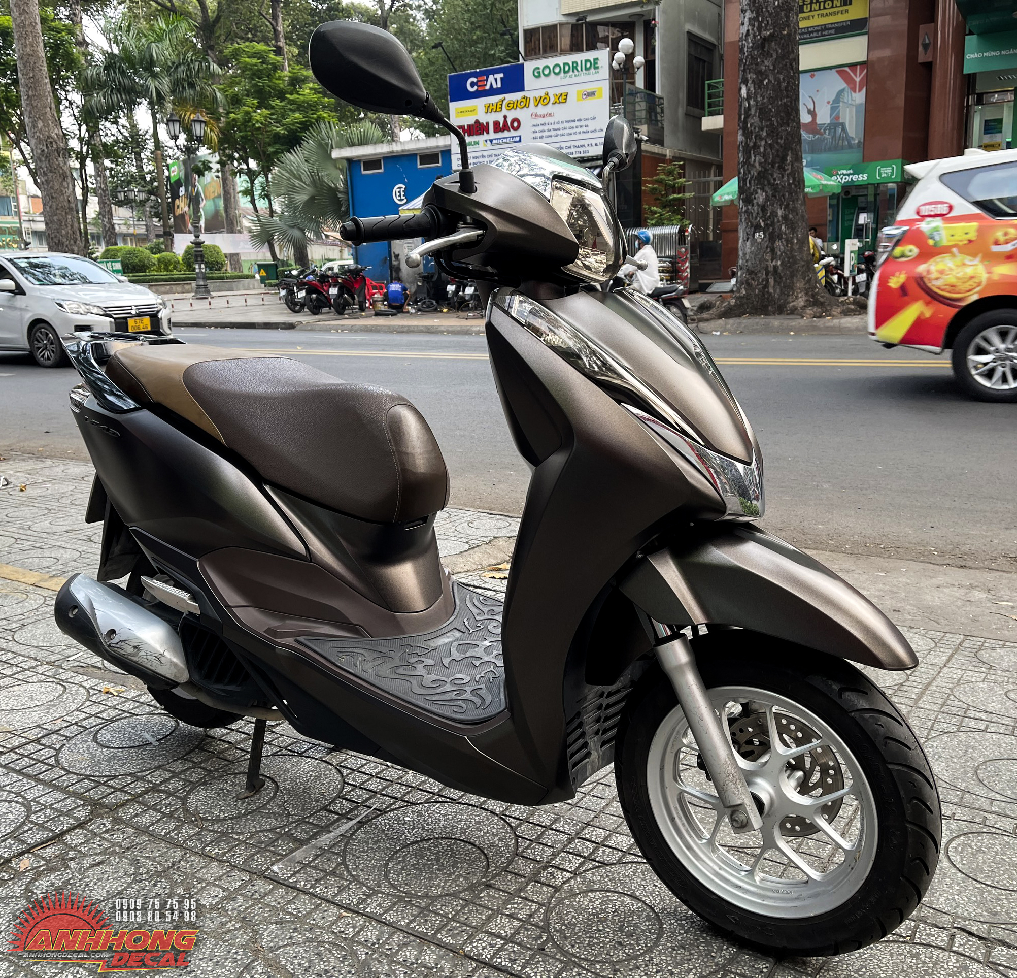 Lead 2018 Xám AMG Ánh Vàng - AH DECAL