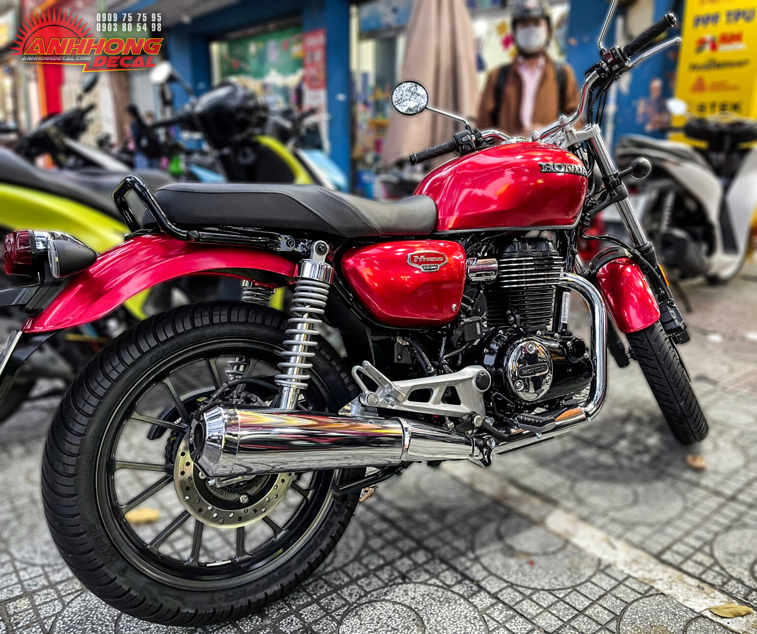 CB350 Đỏ Candy - AH DECAL